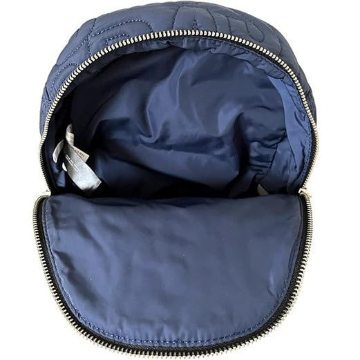 MARC JACOBS SMALL QUILTED LOGO NYLON BACKPACK 4S4HBP002H02 NAVY BLUE ...
