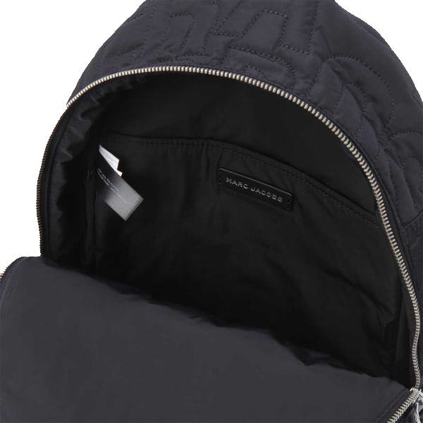 MARC JACOBS NYLON JUMBLED LOGO BACKPACK BLACK 4S4HBP001H02 ...
